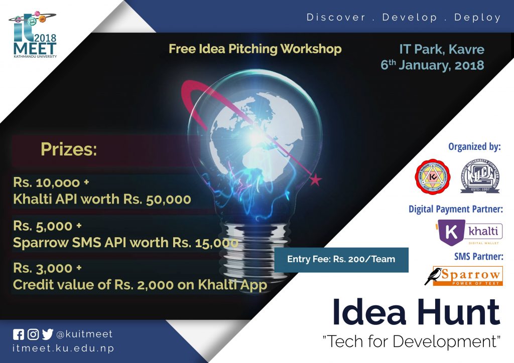 Call for Applications: Idea Hunt at Kathmandu University | Khalti Wallet
