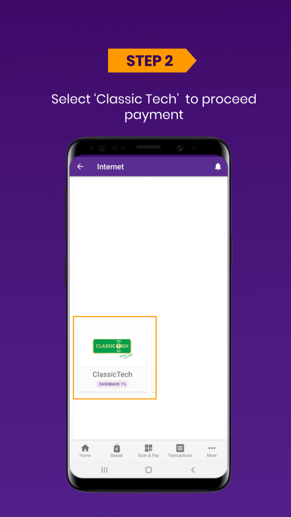How to pay Classic Tech Internet Bill Online from Khalti?