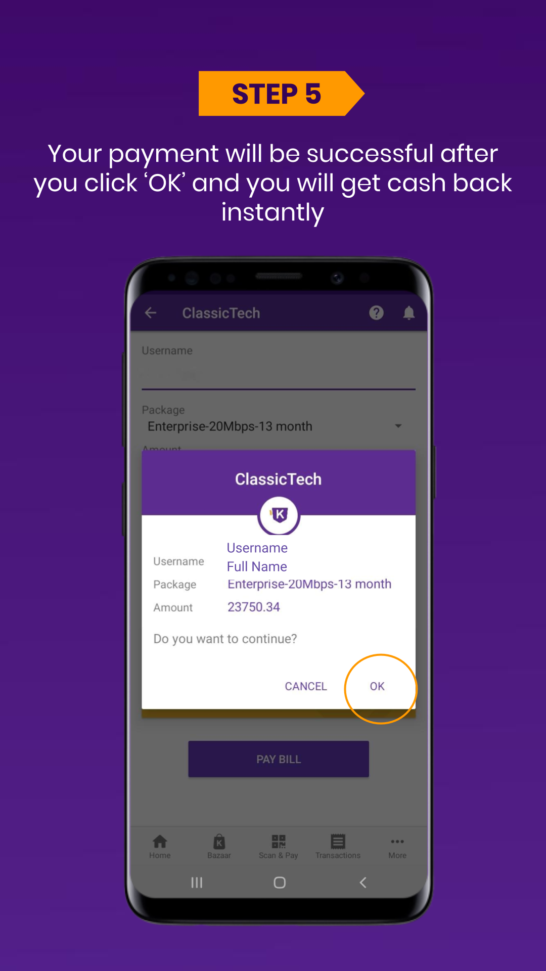How to pay Classic Tech Internet Bill Online from Khalti?
