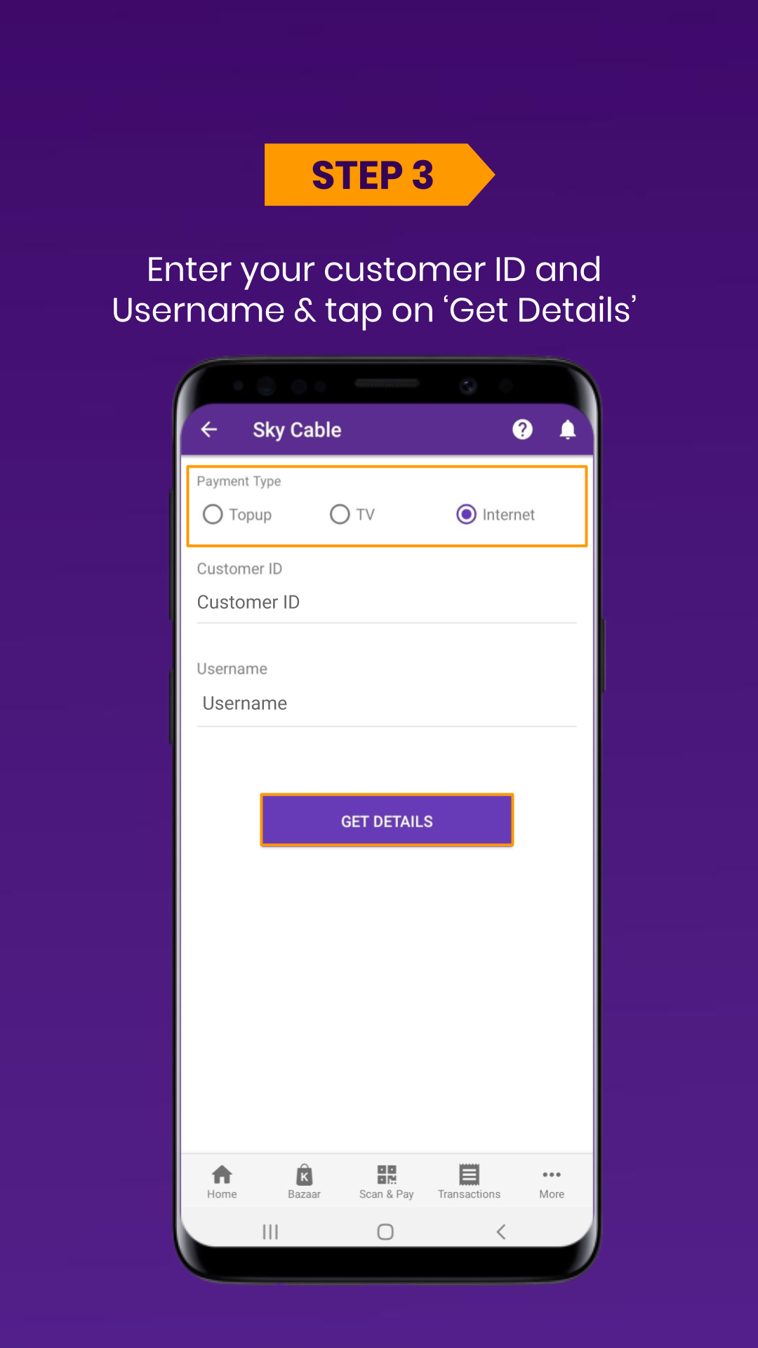 How to pay Skycable bill online using Khalti Digital Wallet?