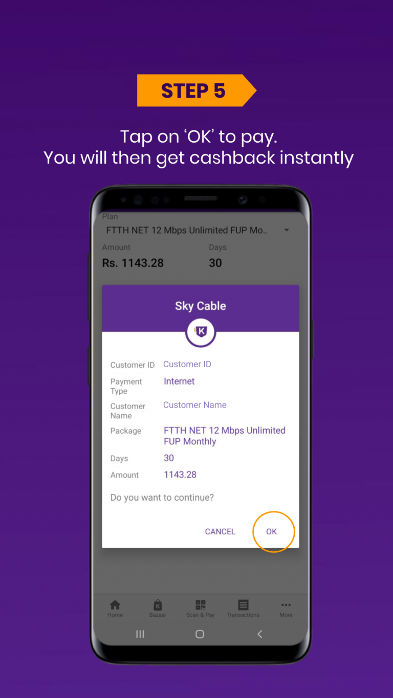 How to pay Skycable bill online using Khalti Digital Wallet?