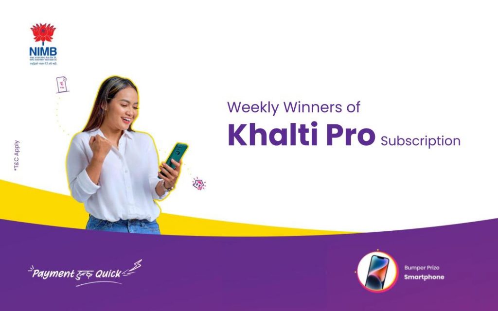 Weekly Winner of NIMB Bank Link Campaign - Khalti by IME