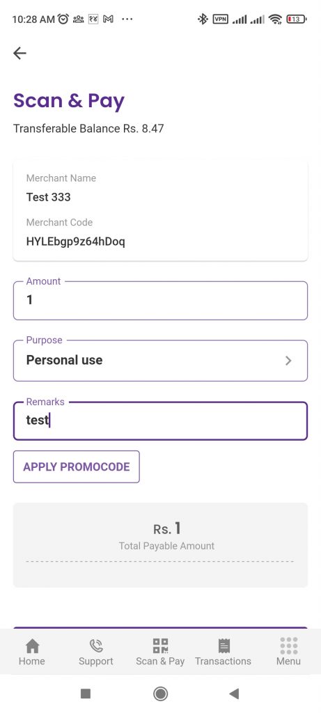 UnionPay QR Code Payment using Khalti. - Khalti by IME wallet.