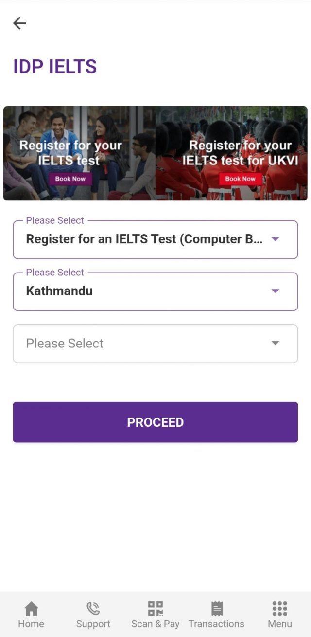IDP IELTS Booking – Registration Directly From Khalti. - Khalti by IME
