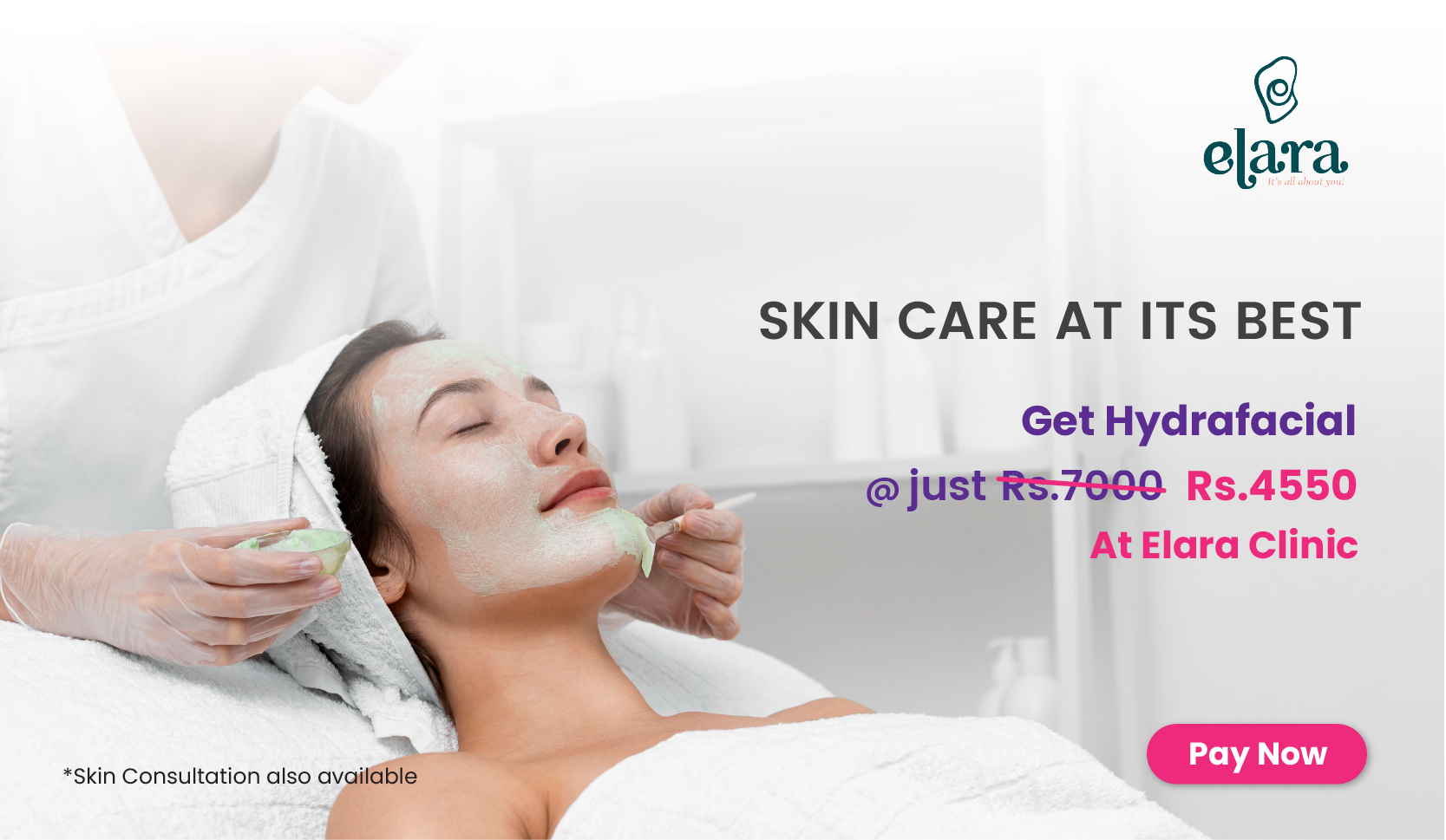 "Glow-Up Alert: Unlock Radiant Skin with Elara HydraFacial - Khalti by IME