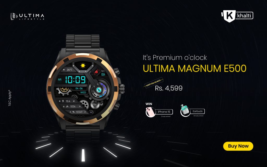 Buy Ultima Magnum E500 SmartWatch from Khalti - Khalti by IME