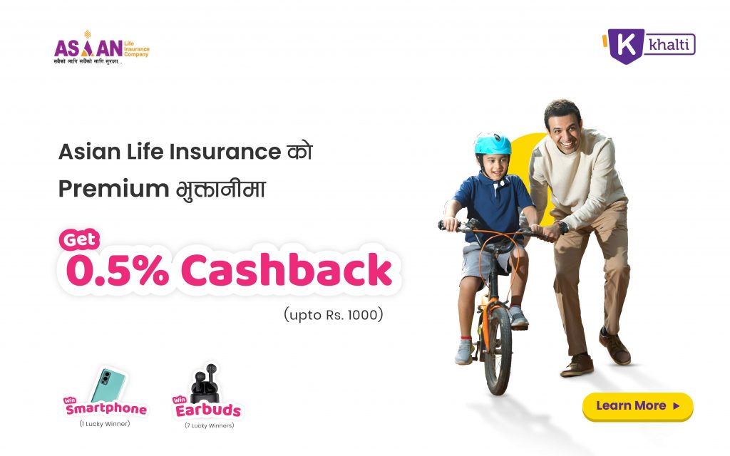 Insure, Pay, and Win: Smartphone, Earbuds & Cashback! - Khalti by IME