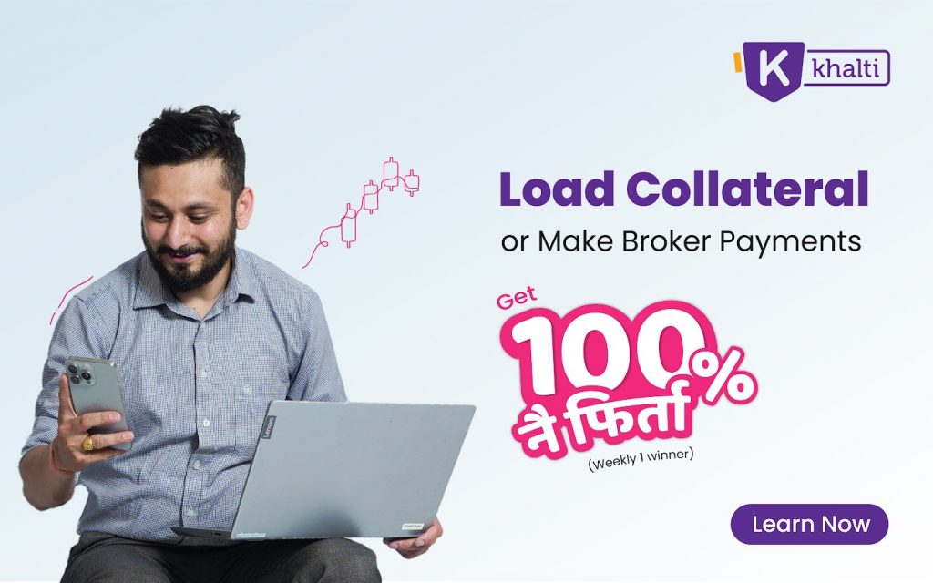 100% फिर्ता on TMS Collateral Load & Broker Payment from Khalti - Khalti by IME